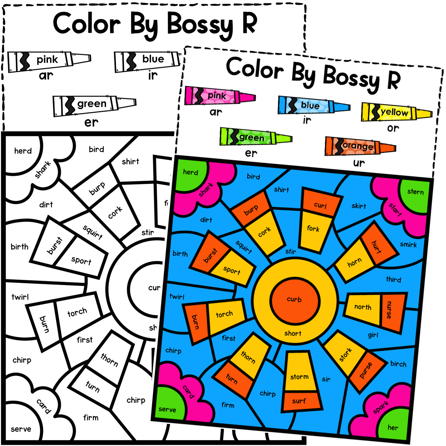 Summer Activities Color by Bossy R | Made By Teachers