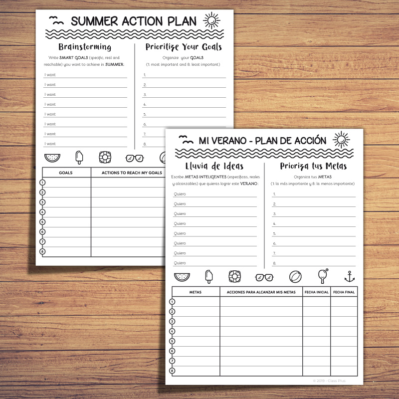 My Summer | Action Plan BUNDLE | Made By Teachers