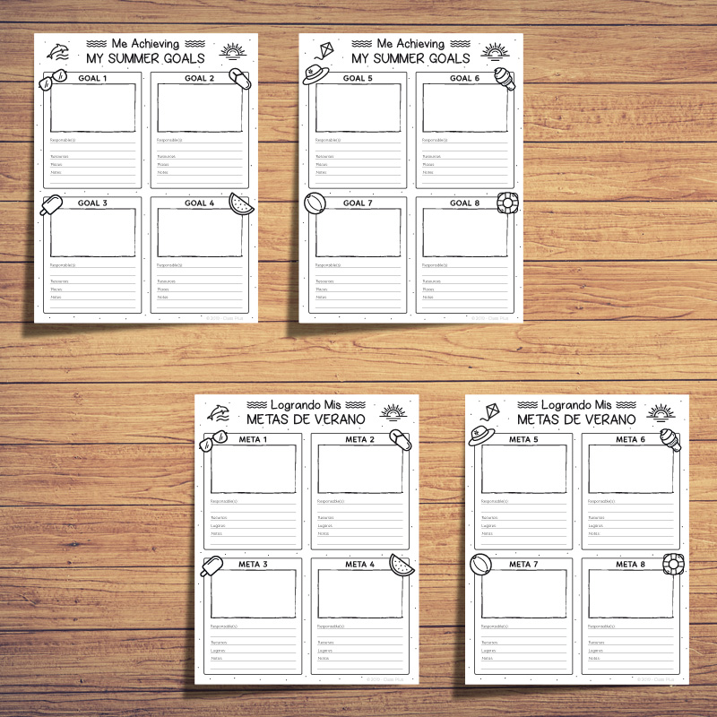 My Summer | Action Plan BUNDLE | Made By Teachers