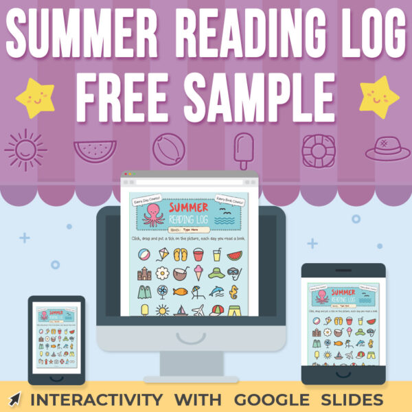 Summer Reading Log Google Slides (FREE SAMPLE!) | Made By Teachers