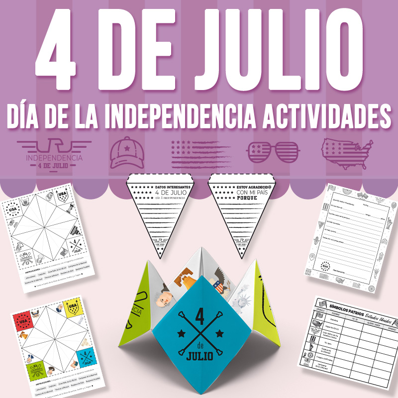 Cuatro de Julio Día de la Independencia Actividades | Made By Teachers