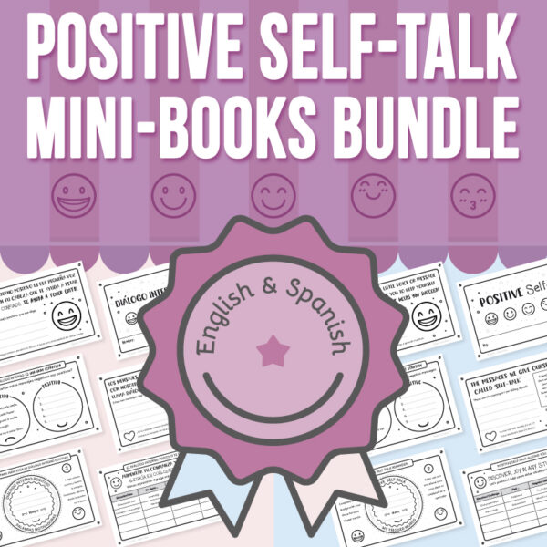 Positive Self-Talk Mini Books with Emojis BUNDLE | Made By Teachers