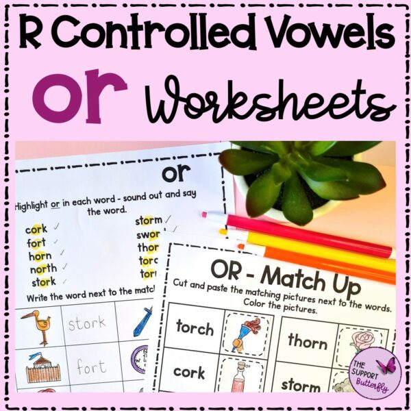 Bossy R Controlled Vowels Worksheets for OR | Made By Teachers