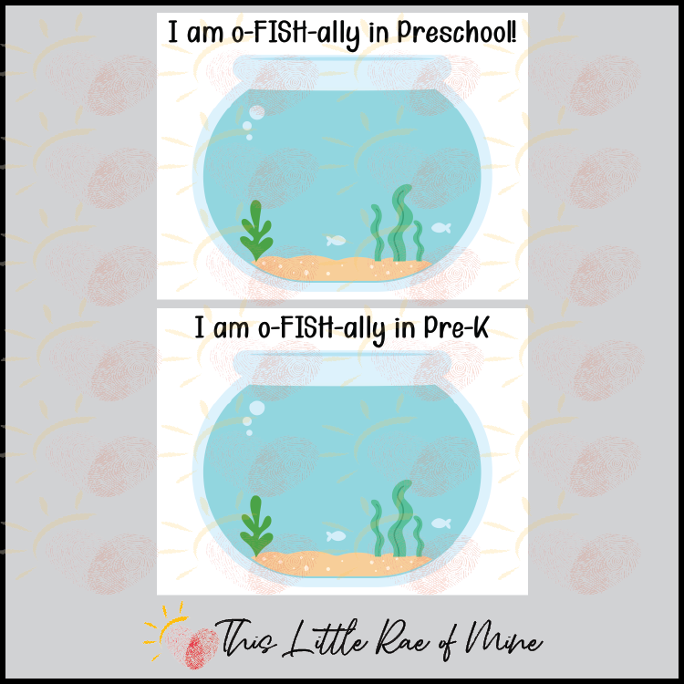 o-fish-ally in - Handprint art - printable - end of school - keepsake ...