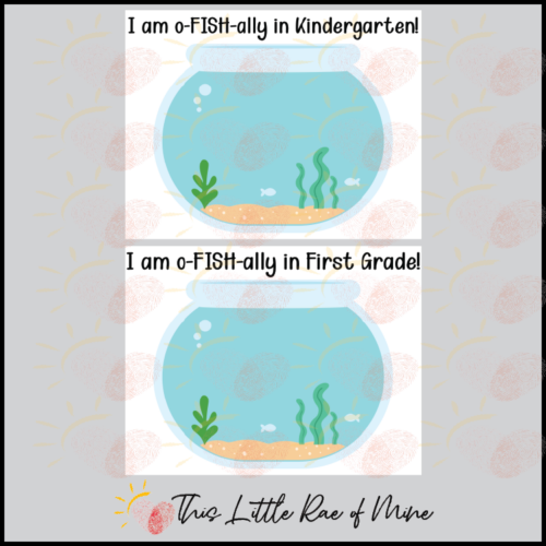 o-fish-ally in - Handprint art - printable - end of school - keepsake ...