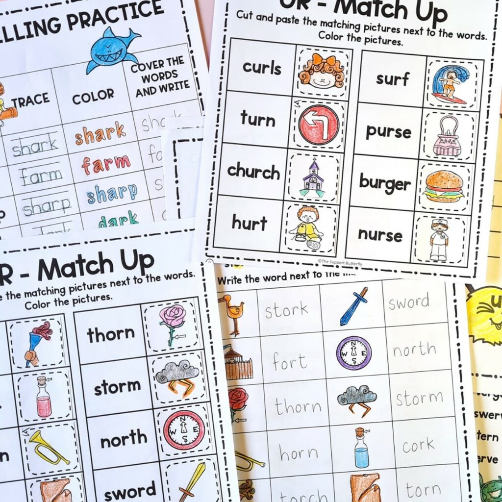 AR ER IR OR UR Bossy R Controlled Vowel Worksheets Budle | Made By Teachers