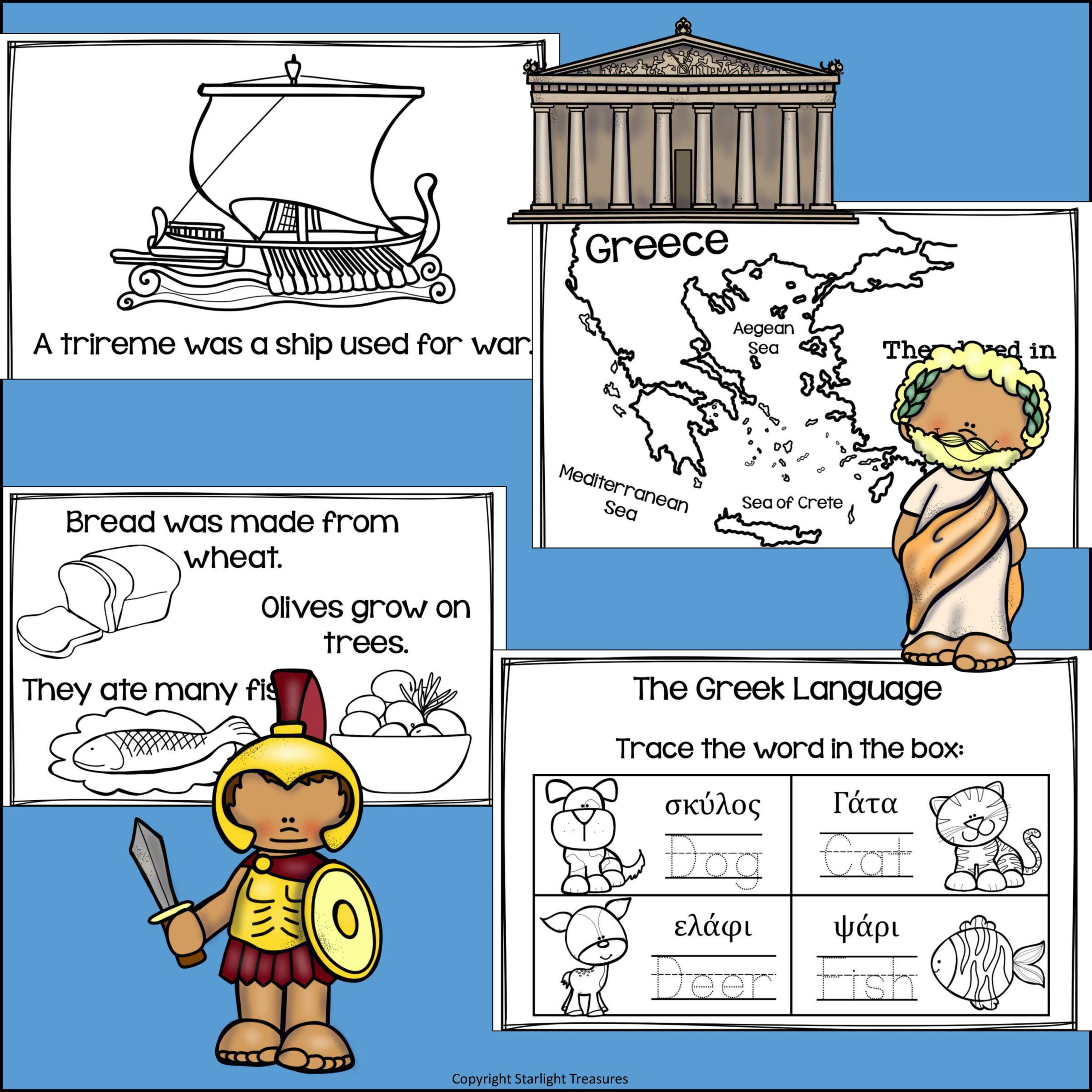 Ancient Greece Mini Book for Early Readers - Ancient Civilizations ...