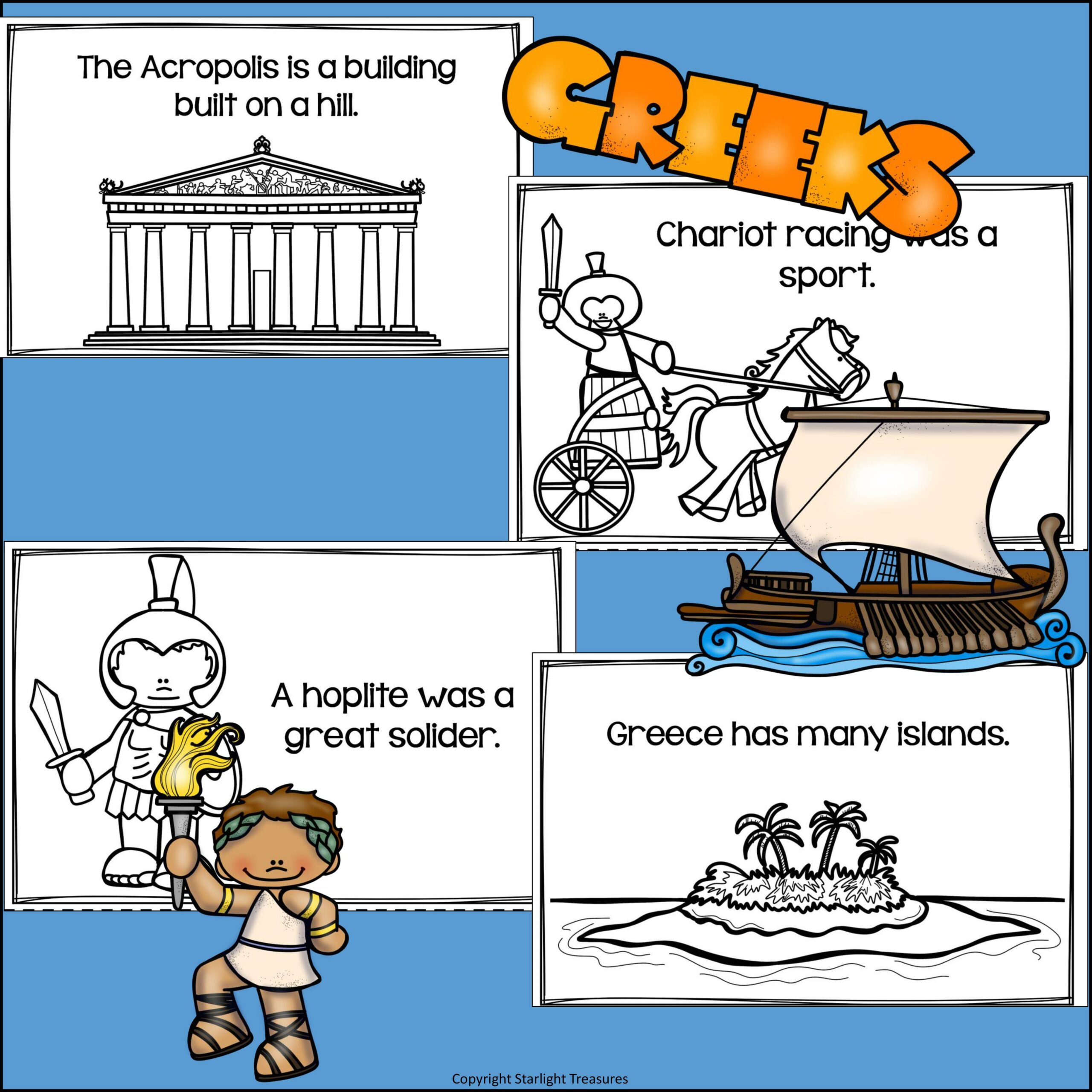 Ancient Greece Mini Book for Early Readers - Ancient Civilizations ...