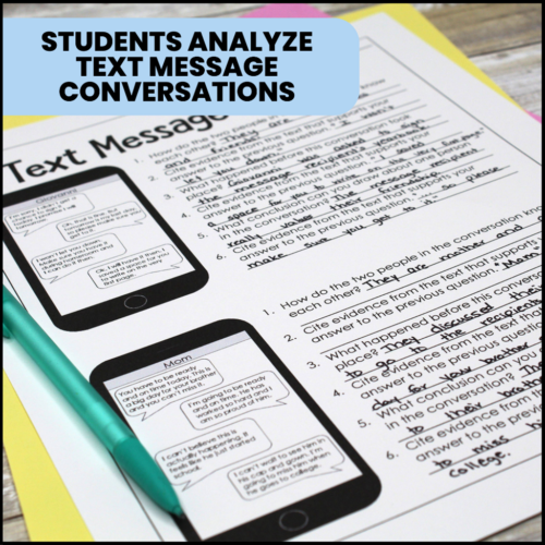 End of the Year Summer Text Message Analysis Making Inferences | Made ...