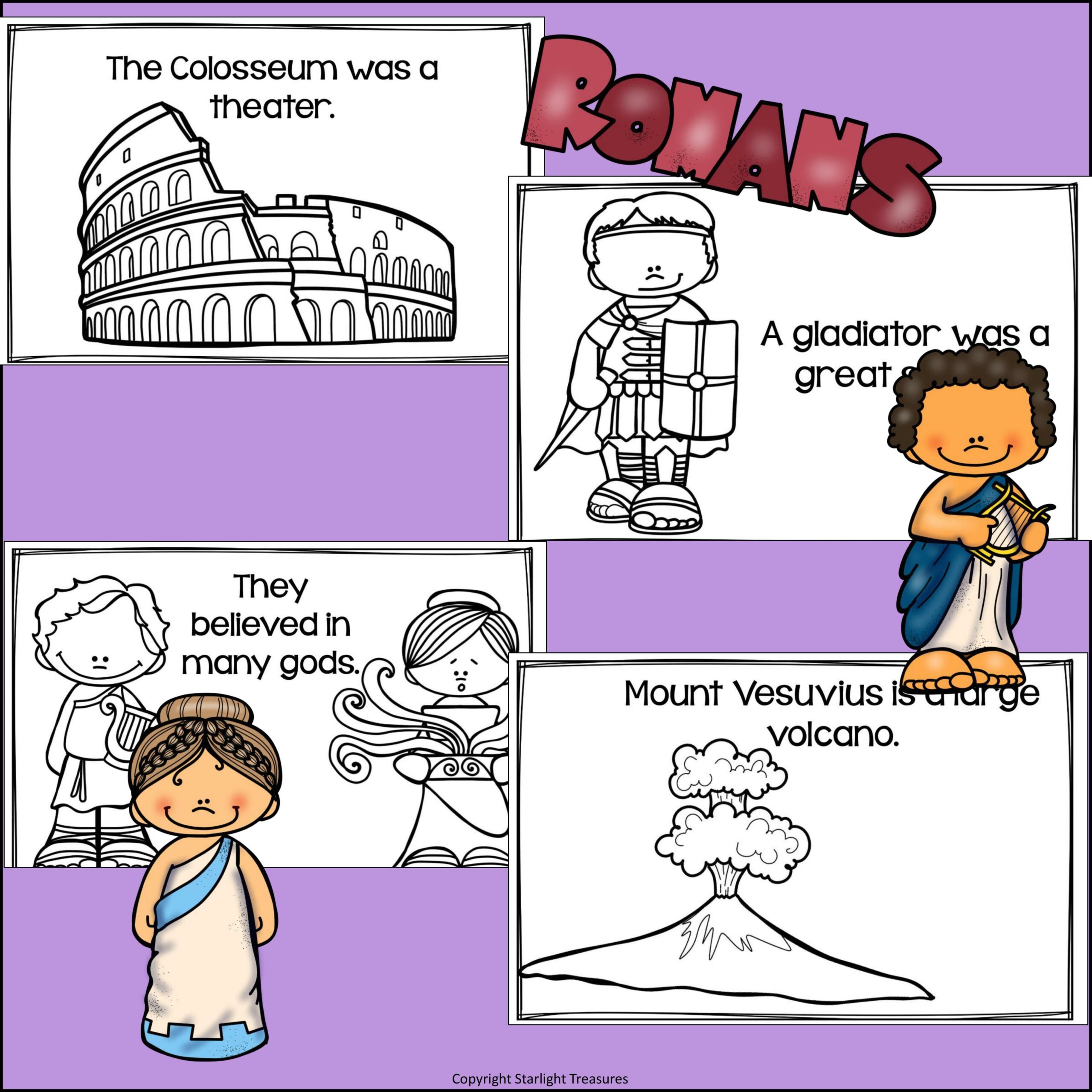 Ancient Rome Mini Book for Early Readers - Ancient Civilizations ...