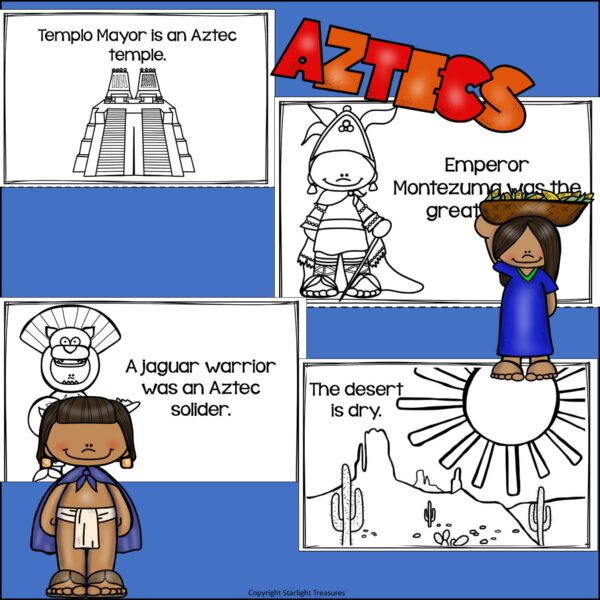 Aztec Mini Book for Early Readers - Ancient Civilizations Activities ...