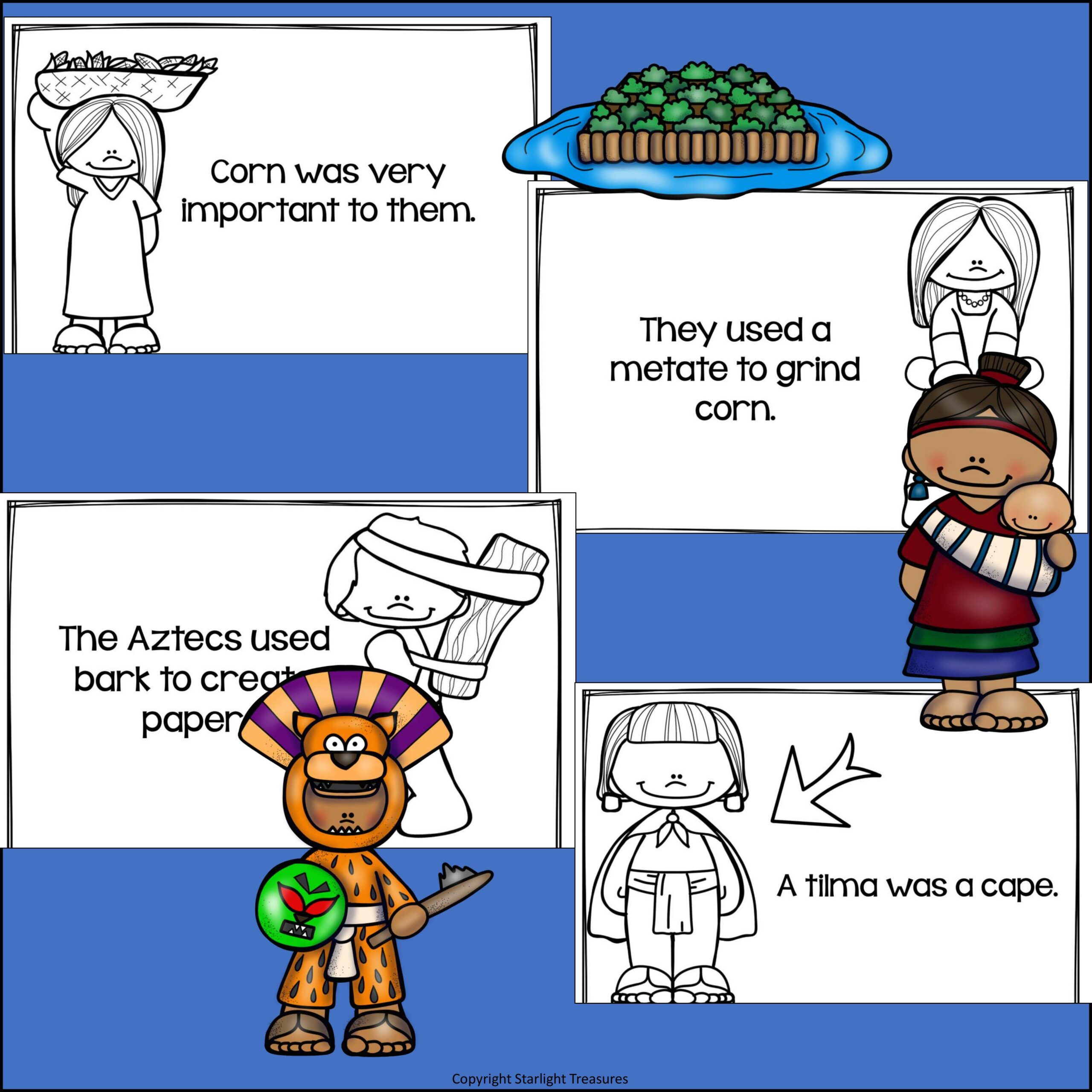 Aztec Mini Book for Early Readers - Ancient Civilizations Activities ...