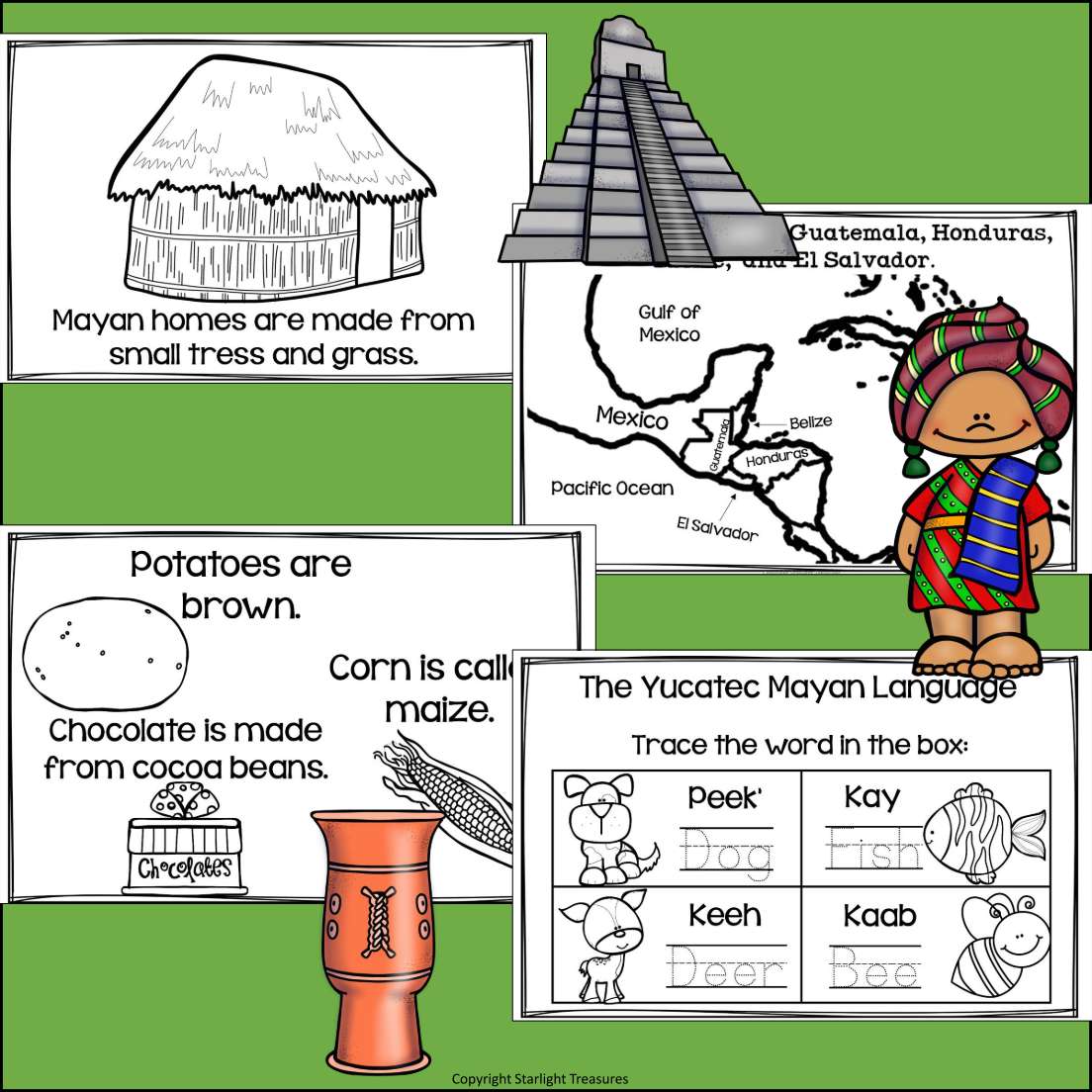 Mayan Mini Book for Early Readers - Ancient Civilizations Activities ...