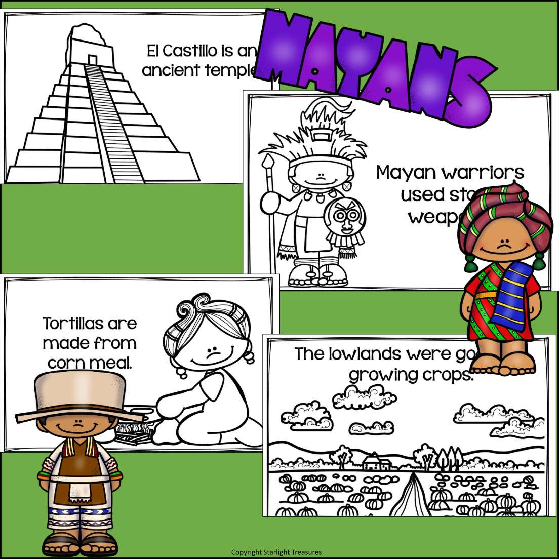 Mayan Mini Book for Early Readers - Ancient Civilizations Activities ...