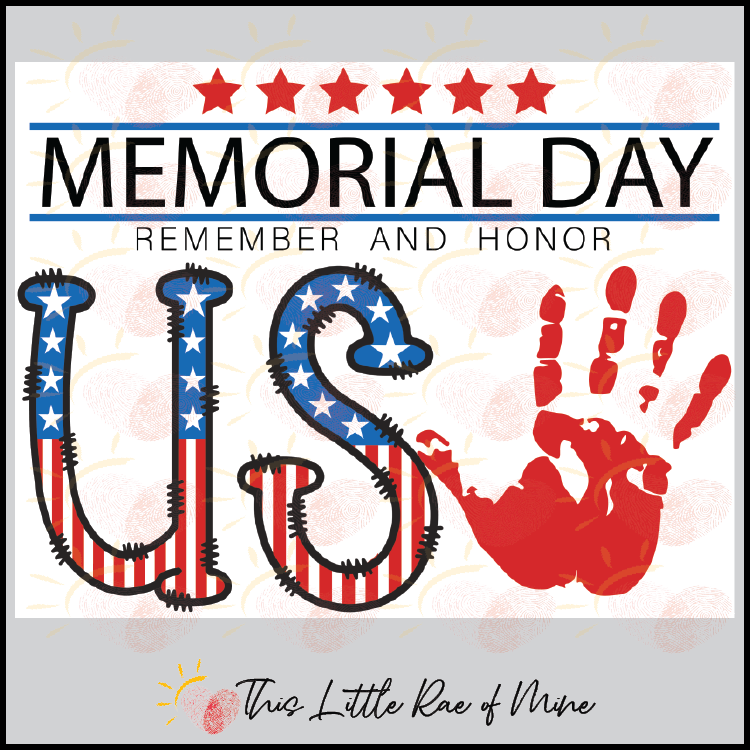 Memorial Day - American flag - USA - patriotic - handprint art ...