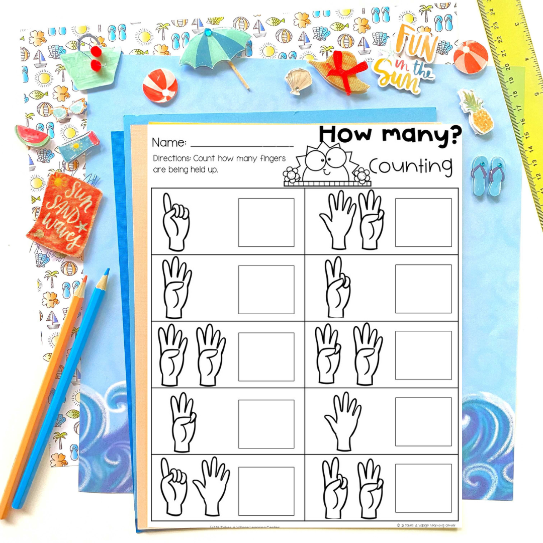 Kindergarten Worksheets for Summer - Addition & Subtraction Math | Made ...