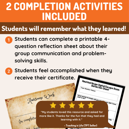 Halloween Escape Room | Multisyllabic Words | Haunted House Escape Room ...