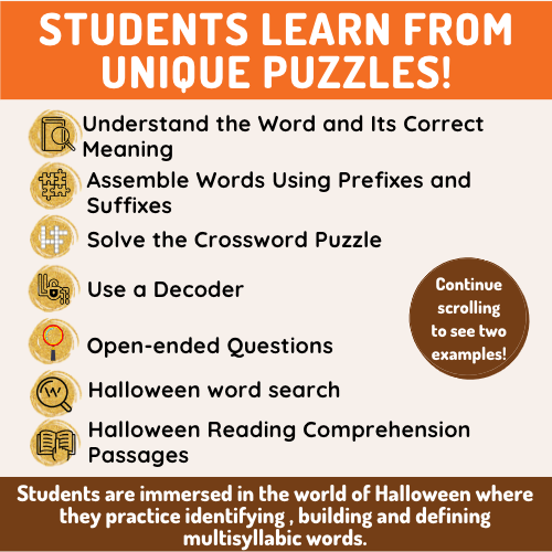 Halloween Escape Room | Multisyllabic Words | Haunted House Escape Room ...