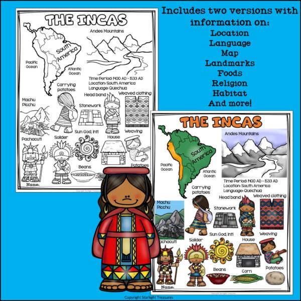 Inca Fact Sheet for Early Readers | Made By Teachers