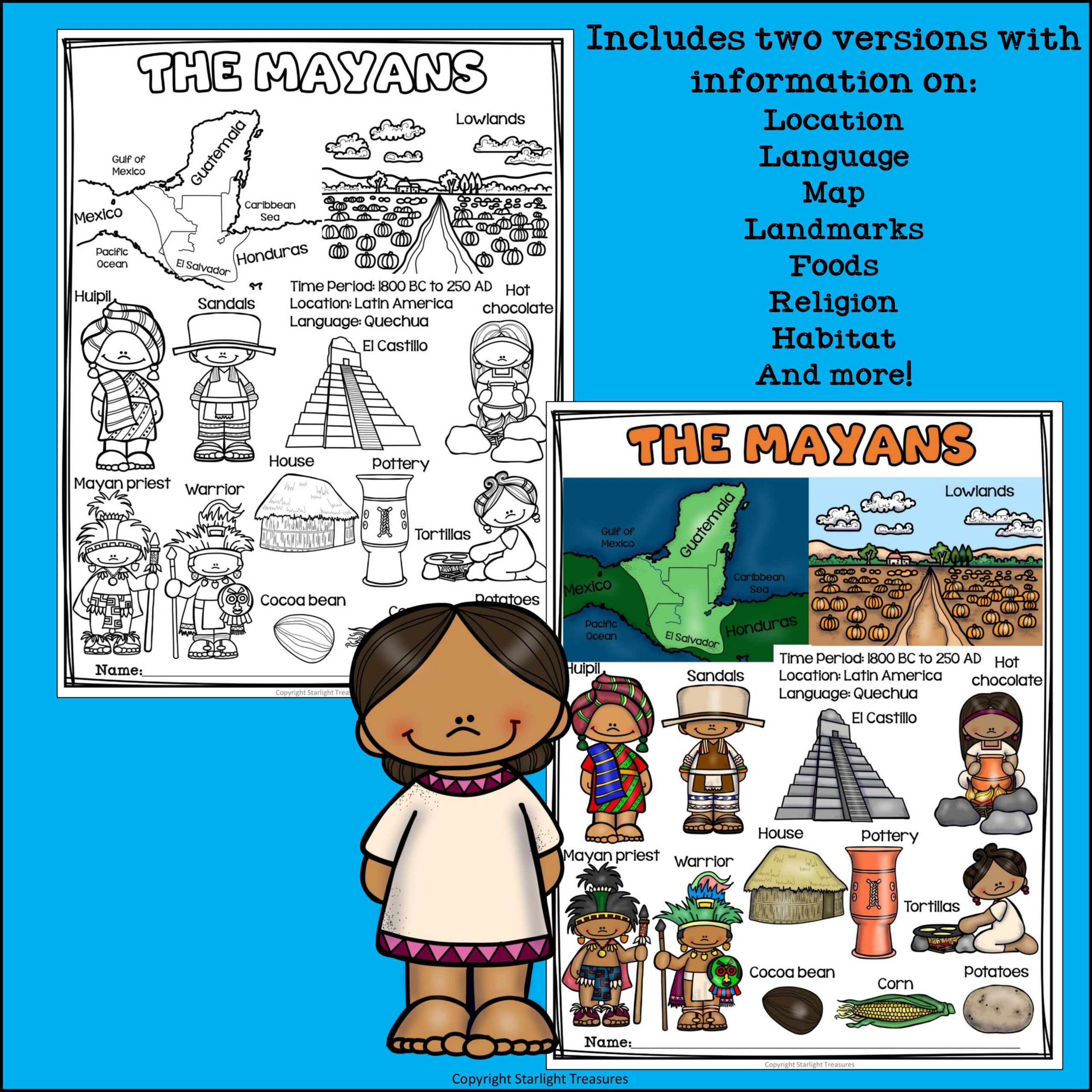 Mayan Fact Sheet for Early Readers | Made By Teachers