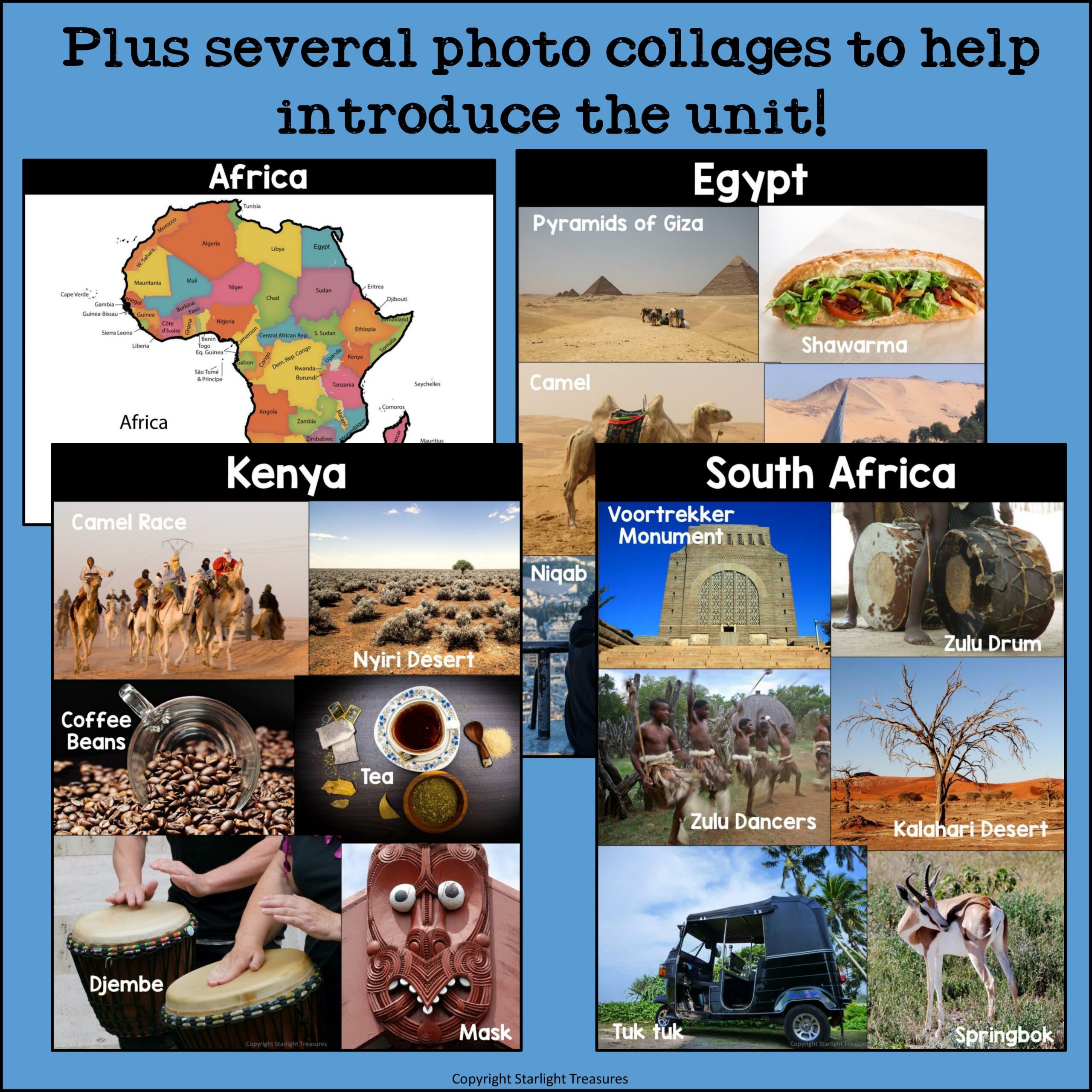 All About Africa Complete Unit with Activities for Early Readers | Made ...