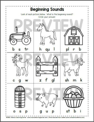 Farm Worksheets for Kindergarten and First Grade | Made By Teachers