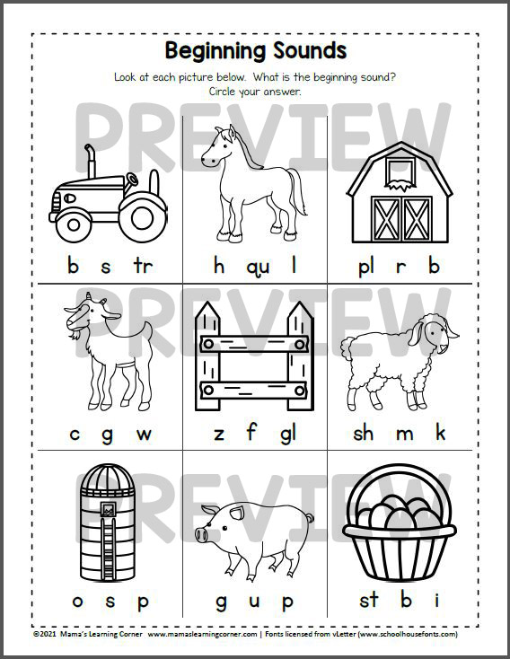 Farm Worksheets for Kindergarten and First Grade | Made By Teachers