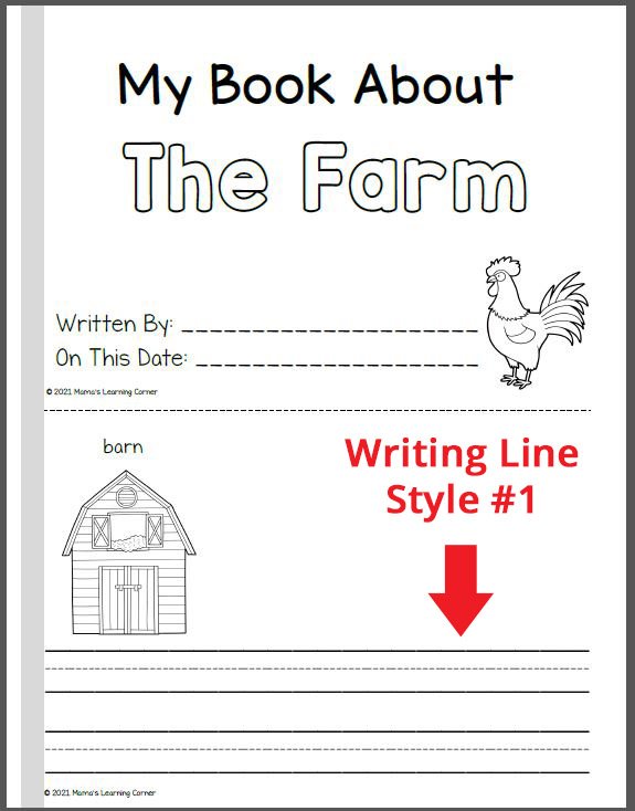 Farm Writing Booklet with Picture Dictionary | Made By Teachers