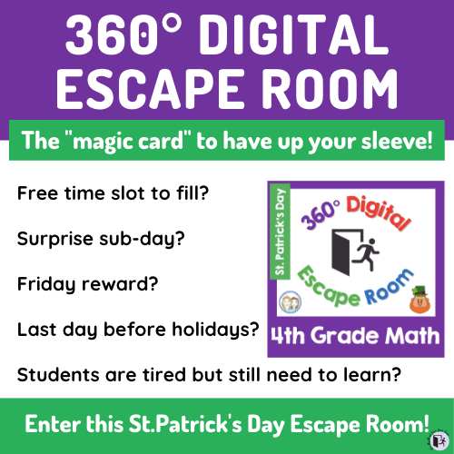 St. Patrick's Day Escape Room | St. Patrick's Day Math Worksheets ...