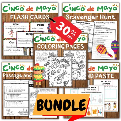 Celabrate Cinco de Mayo BUNDLE | Mexican Fiesta Cinco de Mayo Games ...