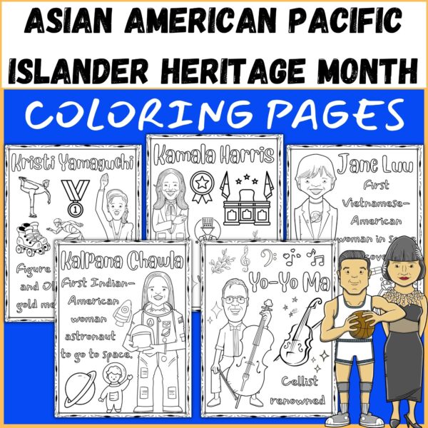 Asian American Pacific Islander Coloring Pages | Celebrate AAPI ...