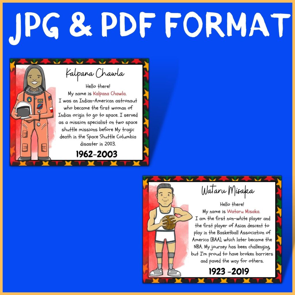 Asian Pacific American Heritage Month Biography Posters | AAPI Bulletin ...