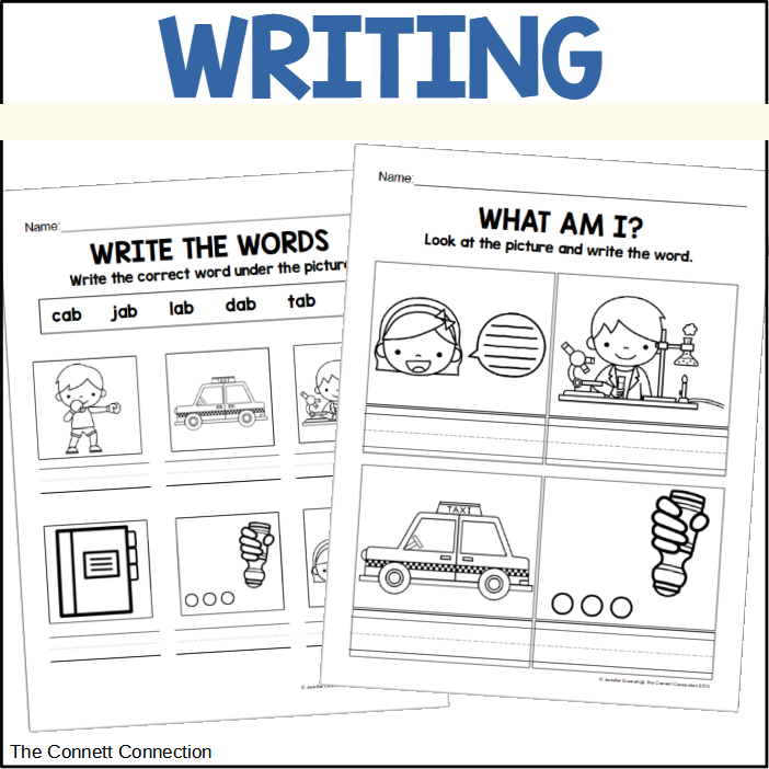 AB Word Family No Prep Worksheets | Made By Teachers