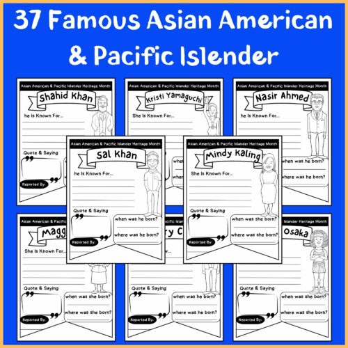 Coloring Pennants for Asian Pacific American Heritage Month Research ...