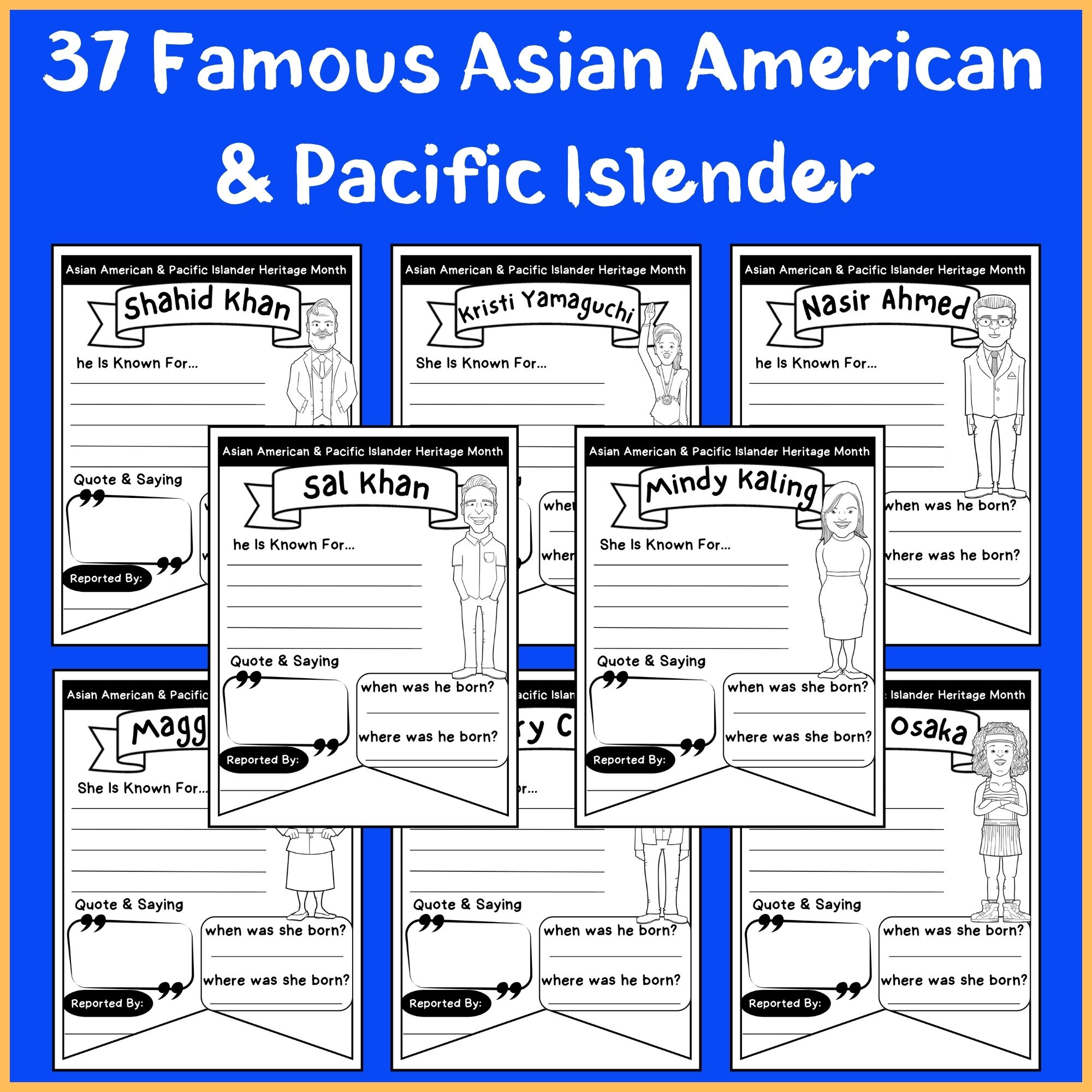 Coloring Pennants for Asian Pacific American Heritage Month Research ...