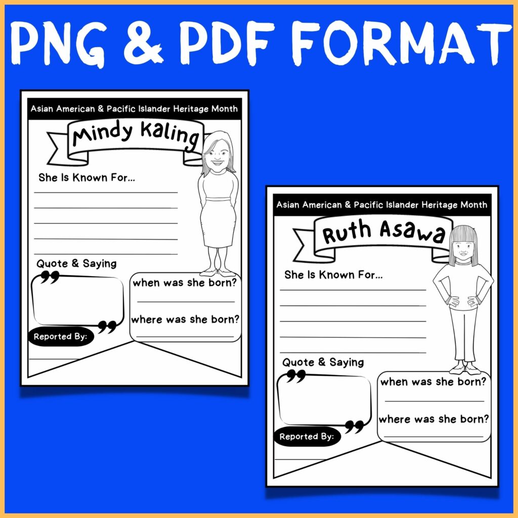 Coloring Pennants for Asian Pacific American Heritage Month Research ...