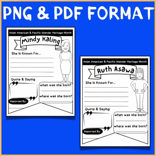 Coloring Pennants for Asian Pacific American Heritage Month Research ...