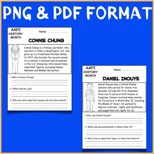 AAPI Heritage Month Reading Passages | 30 Figures in AAPI Reading ...