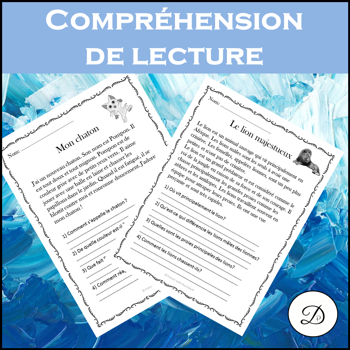 Compréhension de lecture - 20 textes - French Reading Comprehension ...