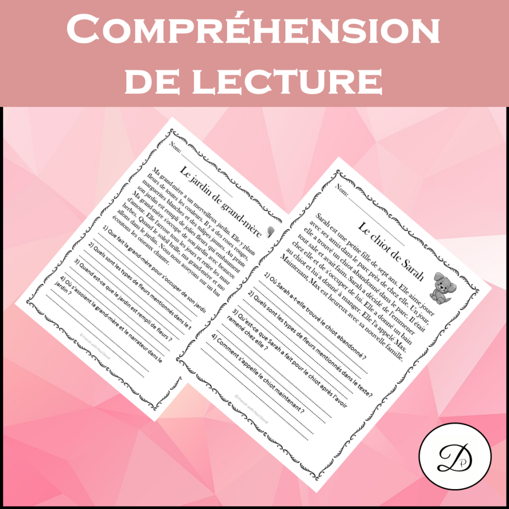 Compréhension de lecture - 20 textes - French Reading Comprehension ...