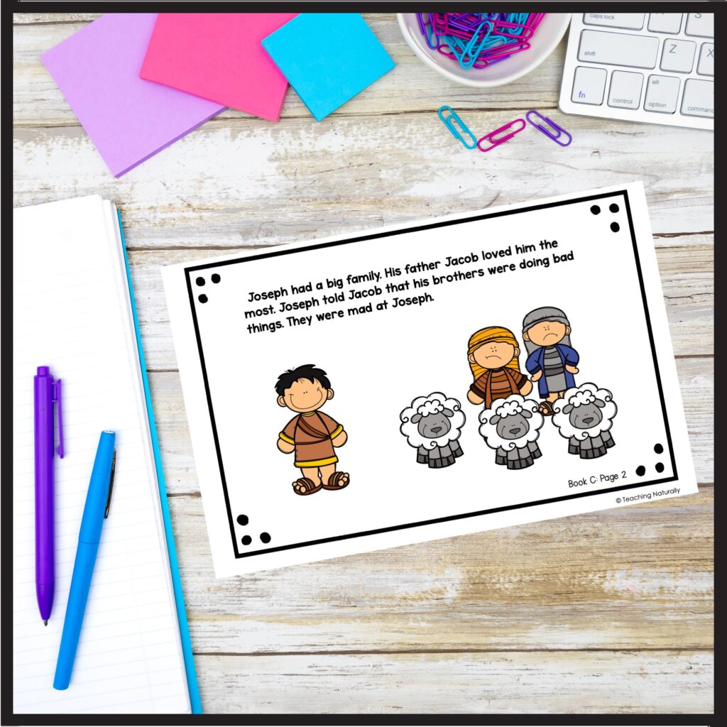 Joseph and his coat of many colors Printable Bible mini-book | Made By ...