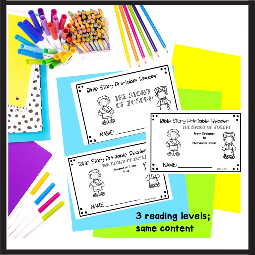 Joseph and his coat of many colors Printable Bible mini-book | Made By ...