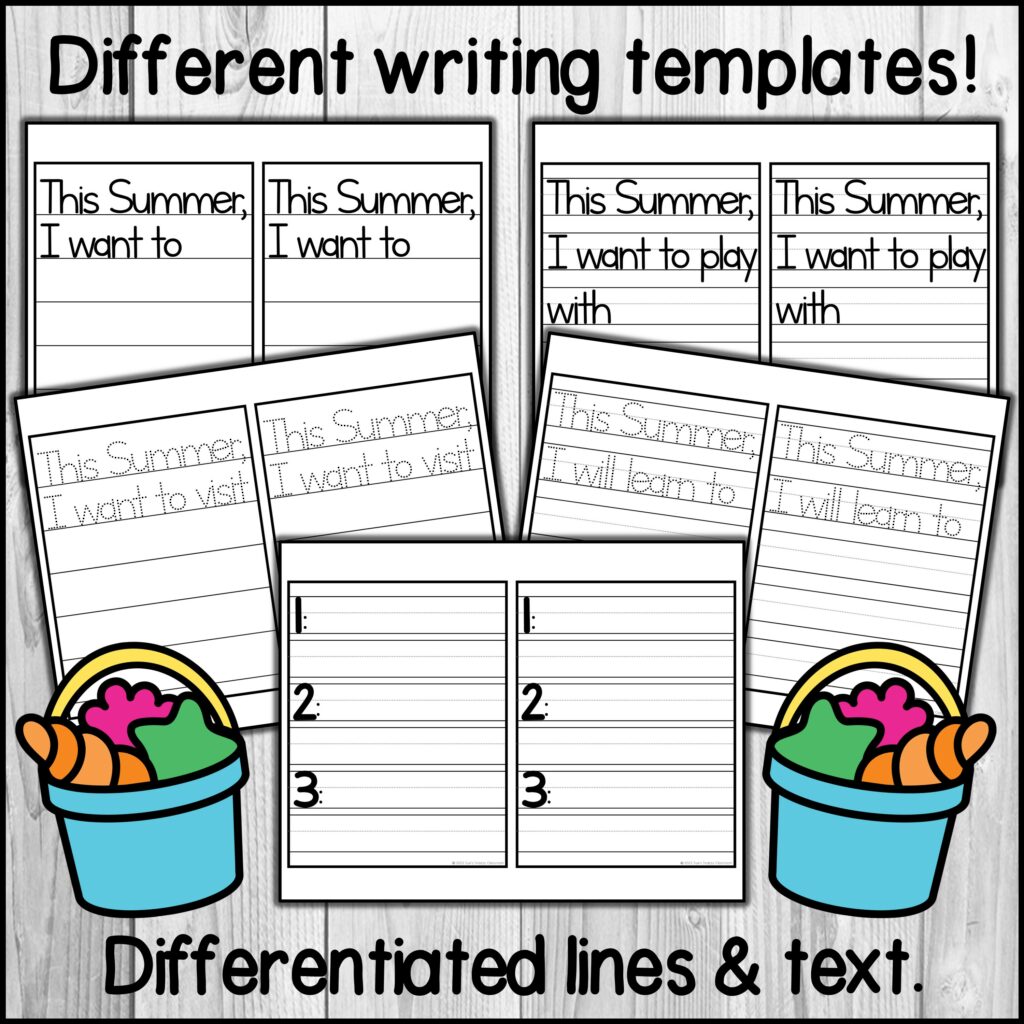 End of Year Writing Activity | Summer Bucket List Craft Activity | Made ...
