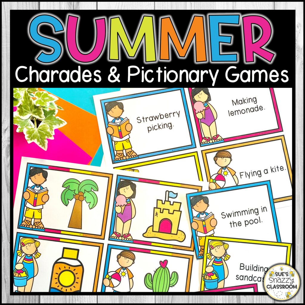 Summer and End of Year Games | Charades and Pictionary | Made By Teachers