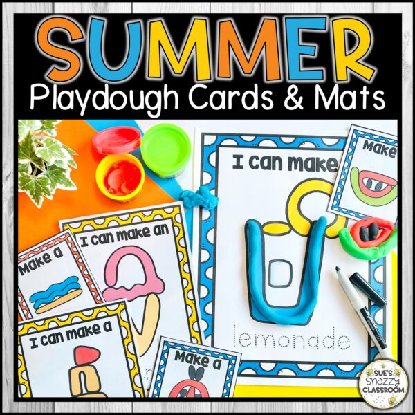 Summer Playdough Cards and Mats | Fine Motor Skills Practice Activities ...