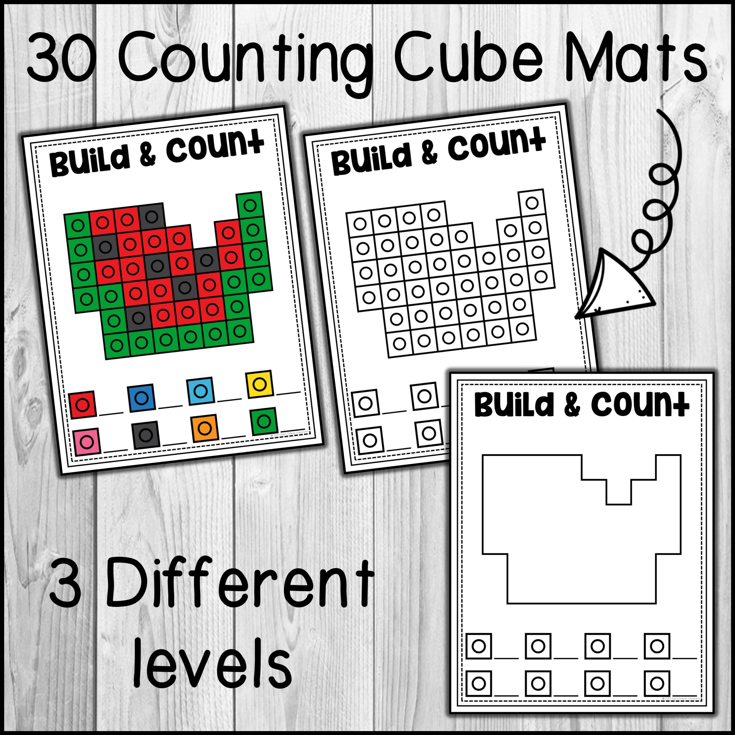 Summer Snap Cubes Activity Mats | Fine Motor Task Cards | Math Center ...
