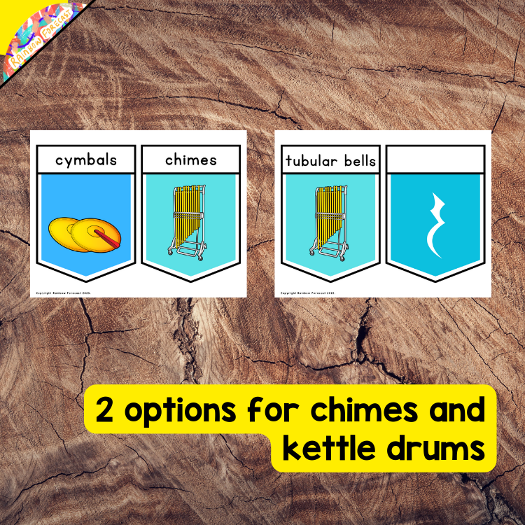 Rainbow Themed Bunting Orchestra Instruments for Music Band Rooms ...