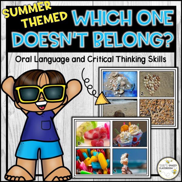 Summer Which One Doesn't Belong | Critical Thinking Skills Activity ...