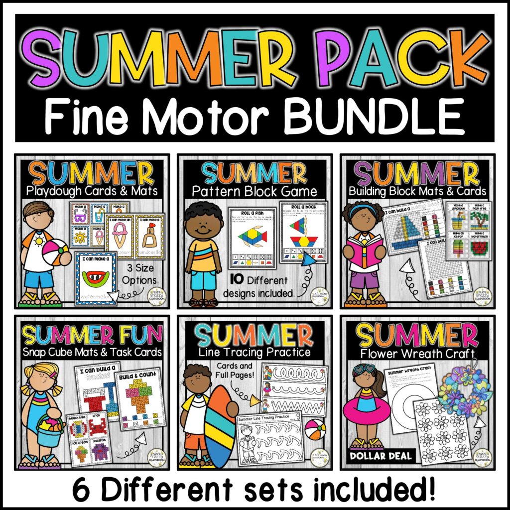 Summer Fine Motor Skills Practice Activities and Centers Bundle | Made ...