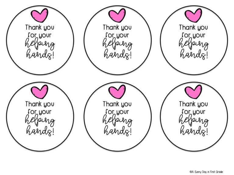 Gift Tag for Volunteers & Coworkers | Made By Teachers